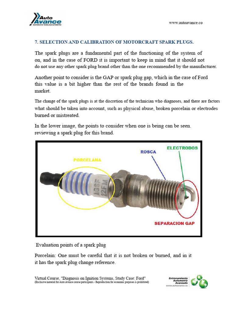 Ford Motorcraft Spark Plug Guide | PDF