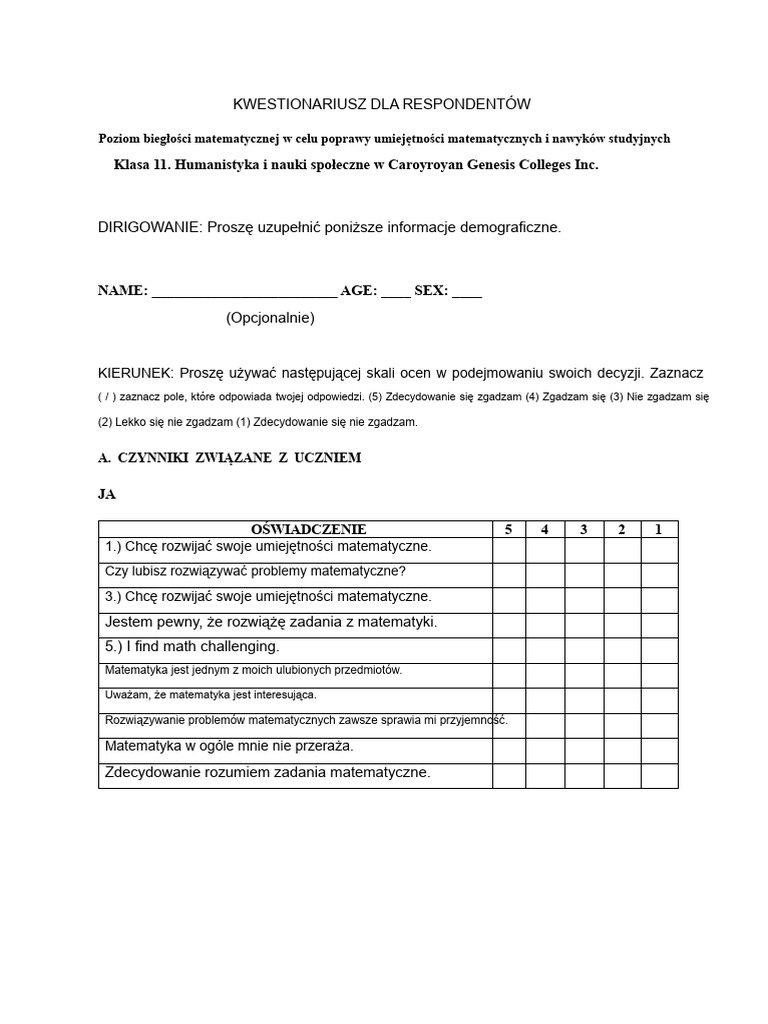 KWESTIONARIUSZ-DLA-ODPOWIADAJĄCYCH | PDF