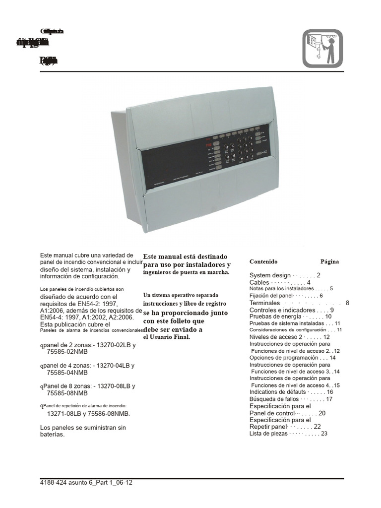 4188-424 - Xenex 2 Instalación y Puesta en Marcha | PDF | Relé ...