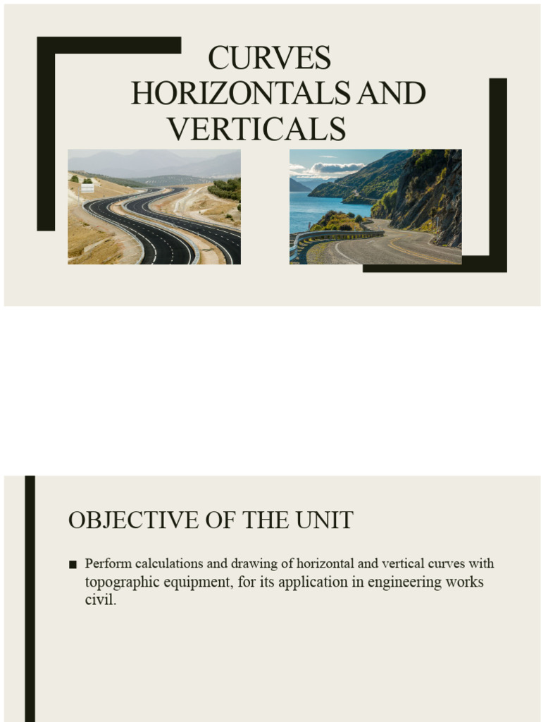 Horizontal and Vertical Curves | PDF | Curvature | Geometry