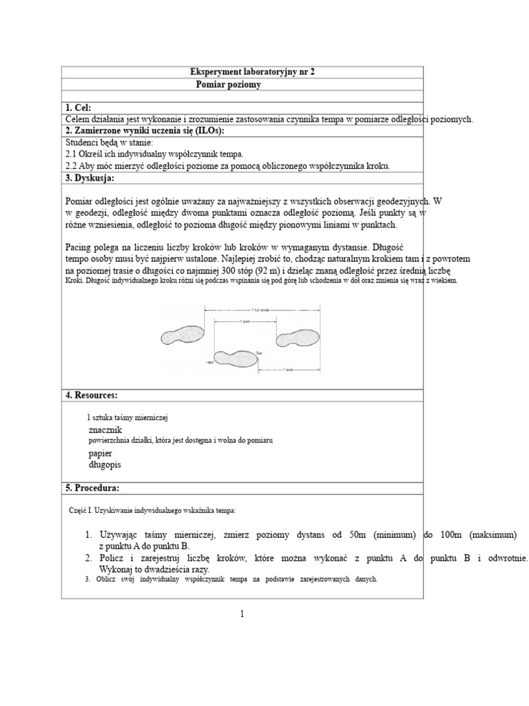 Surv - Exp2 Pomiar Poziomy | PDF