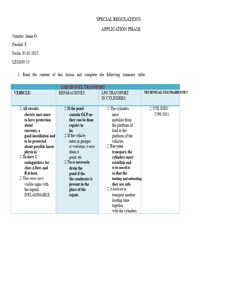 Special Regulations Lec 13-Converted | PDF | Liquefied Petroleum Gas ...