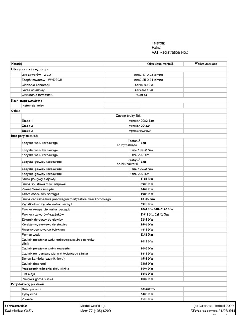 Hyundai G4fa 1.4l 16v | PDF