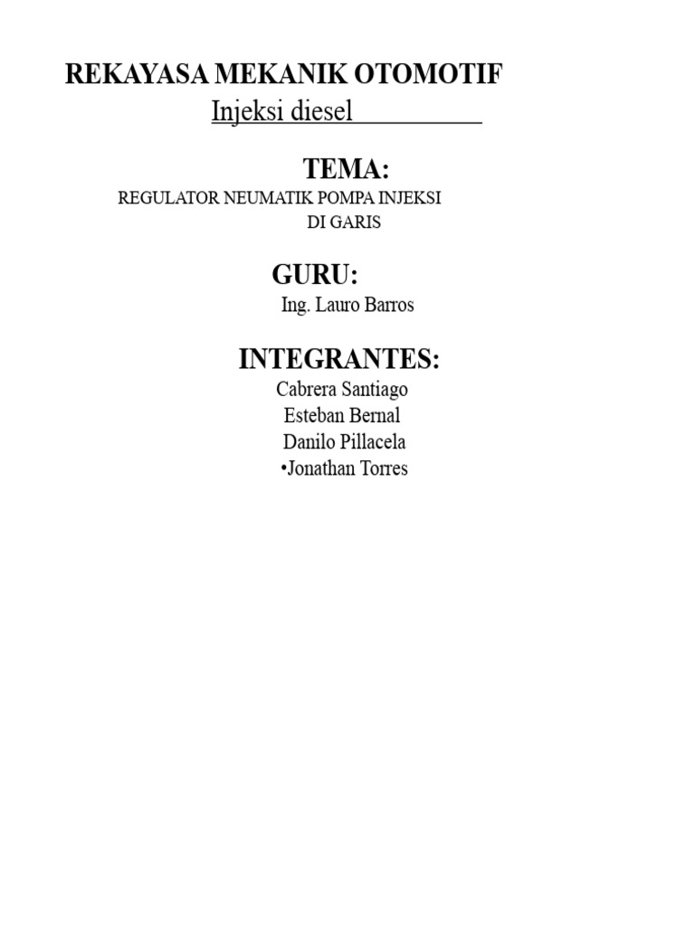 Regulator Pneumatik Dari Pompa Dalam Garis | PDF