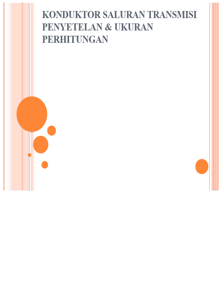 Ukuran Konduktor TL | PDF