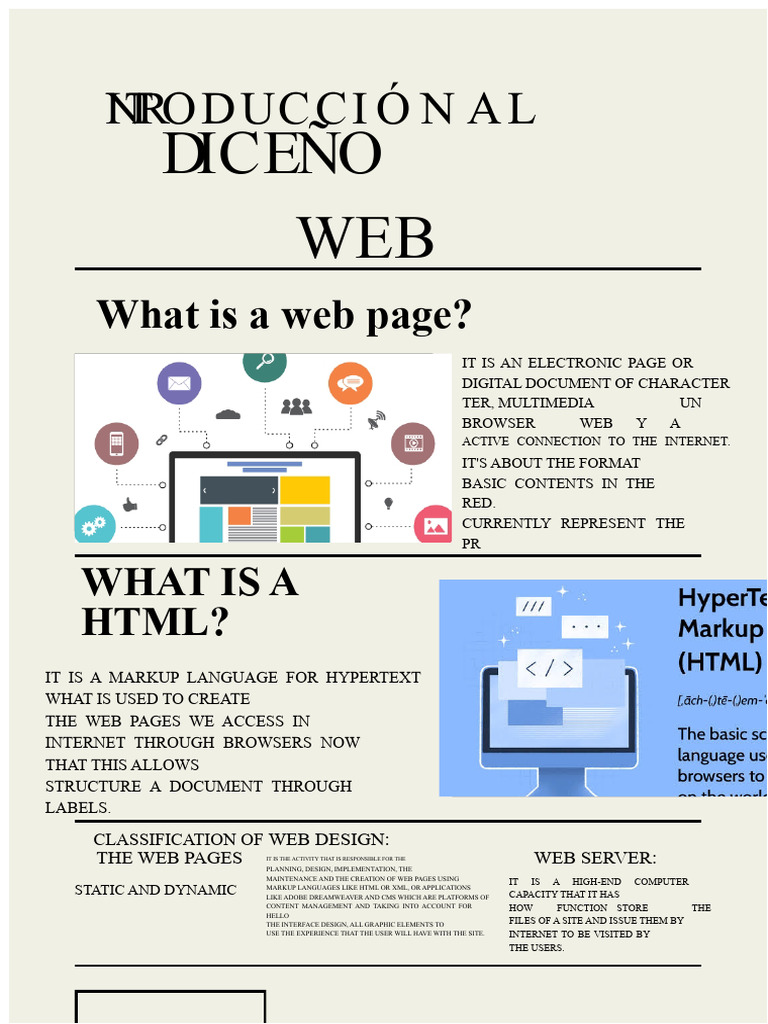 Infographic On The Introduction To Web Design | PDF