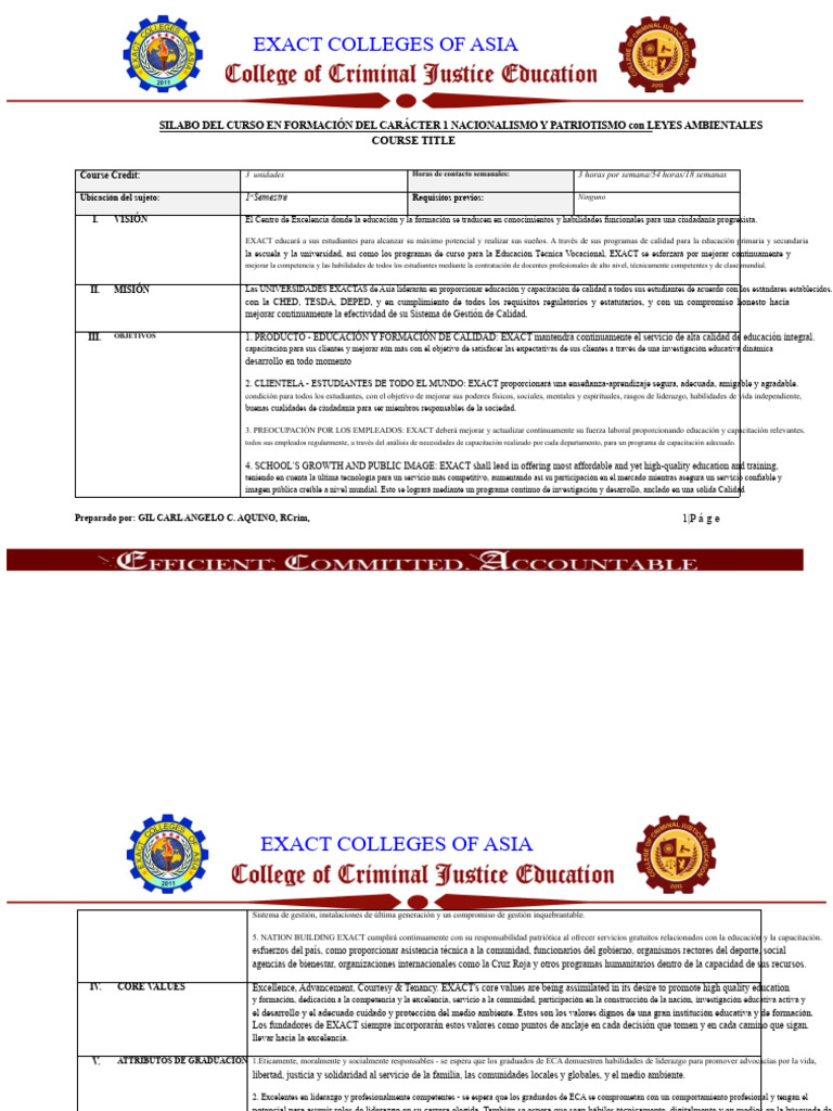 Sílabo-Del-Ccje - CFLM 1 Nacionalismo y Patriotismo | PDF | Liderazgo ...