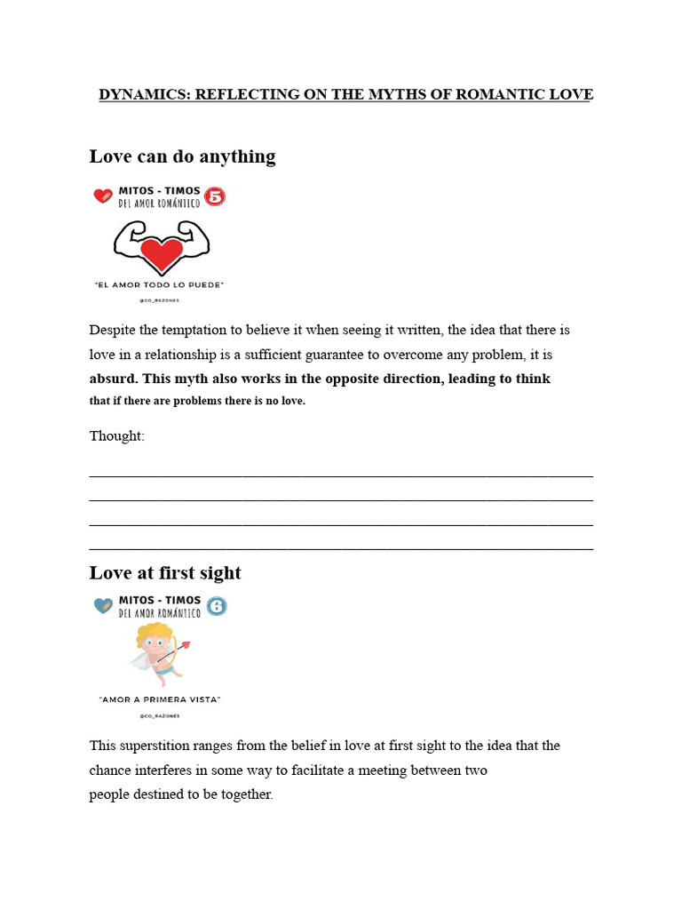 Dynamics of Romantic Love Myths | PDF | Love | Romance (Love)