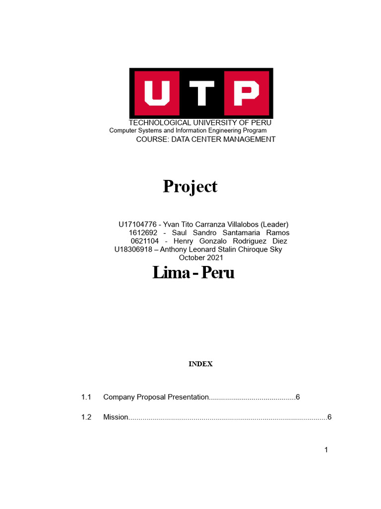 Project-DATACENTER | PDF | Data Center | Sales