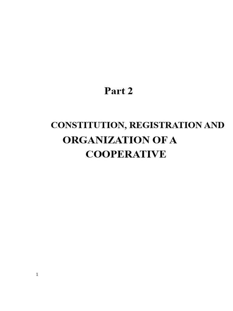 How to Form a Cooperative Business | PDF | Cooperative | Board Of Directors