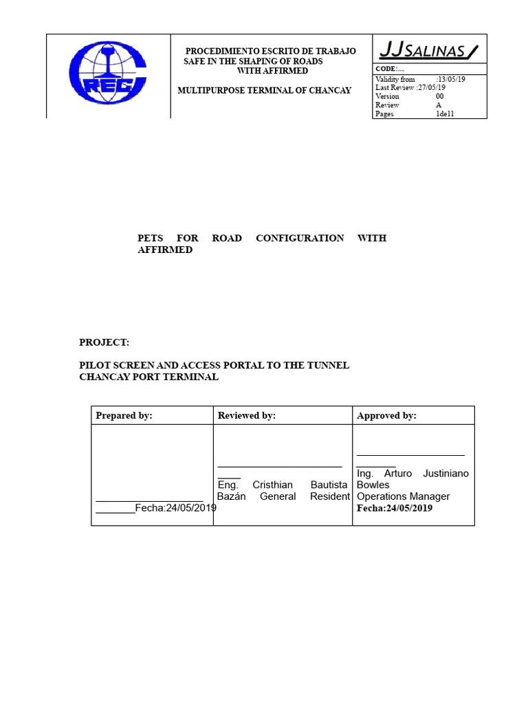 FINAL ROAD FORMATION PETS WITH STABILIZED BASE | PDF | Specification ...