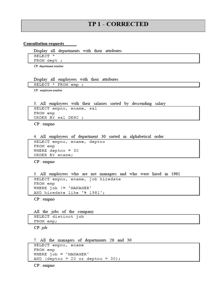 DBMS-SQL-TP_1_-_CORRECTED | PDF | Salary | Data Management