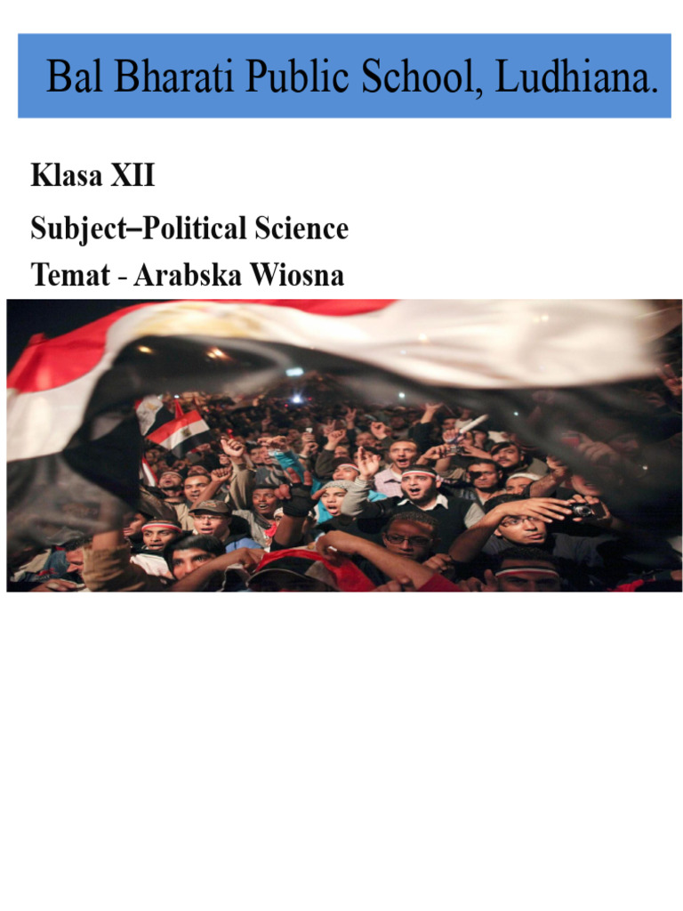 Arabska Wiosna | PDF