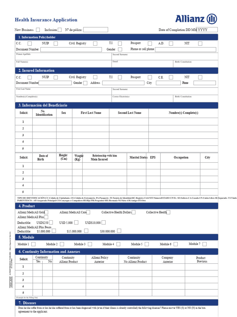 New Allianz Health Format | PDF | Insurance | Respiratory Diseases