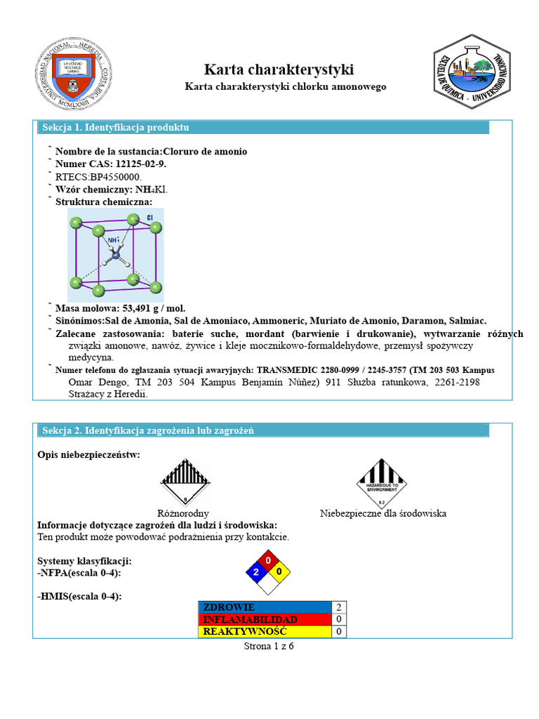 Chlorek Amonu | PDF