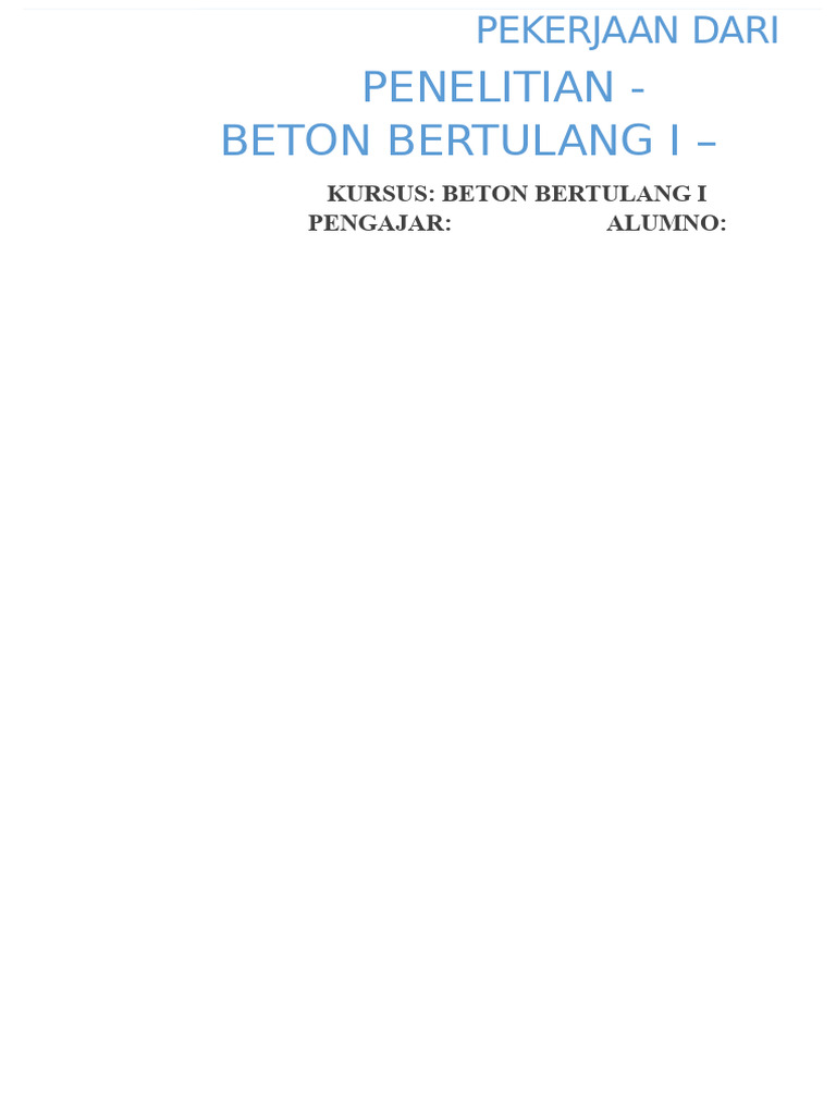 Modifikasi Norma E.060 Beton Bertulang | PDF