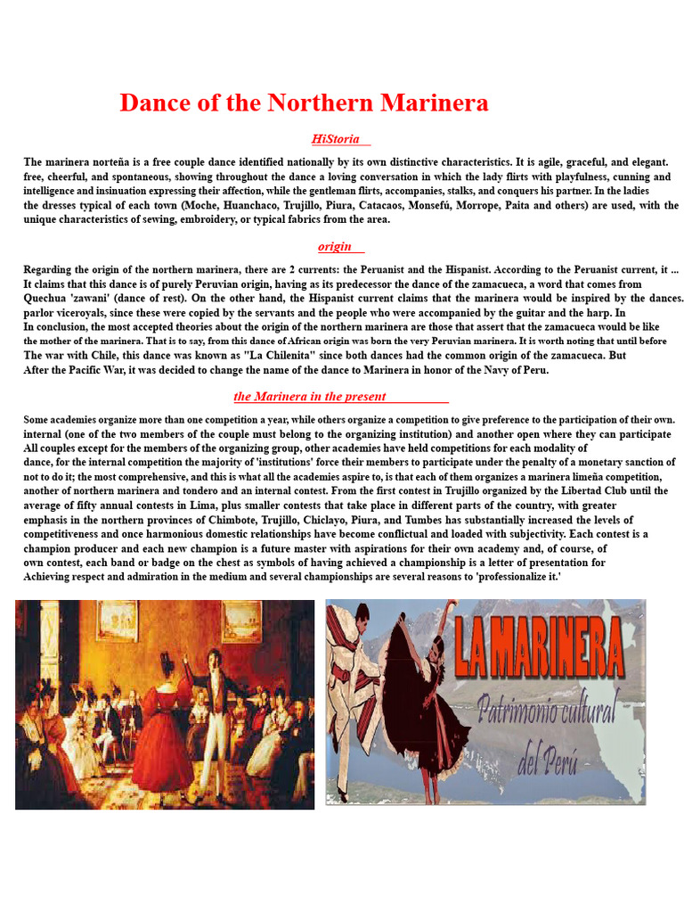 Dance of The Northern Marinera | PDF | Clothing