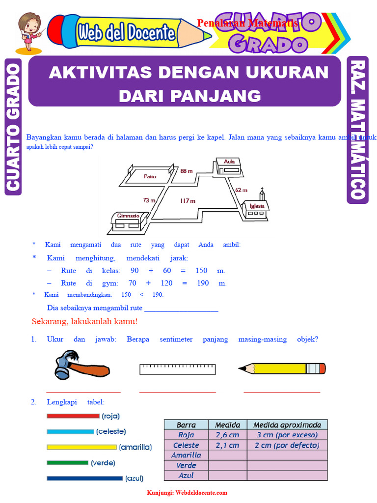 Kegiatan Dengan Ukuran Panjang Untuk Kelas Empat SD | PDF