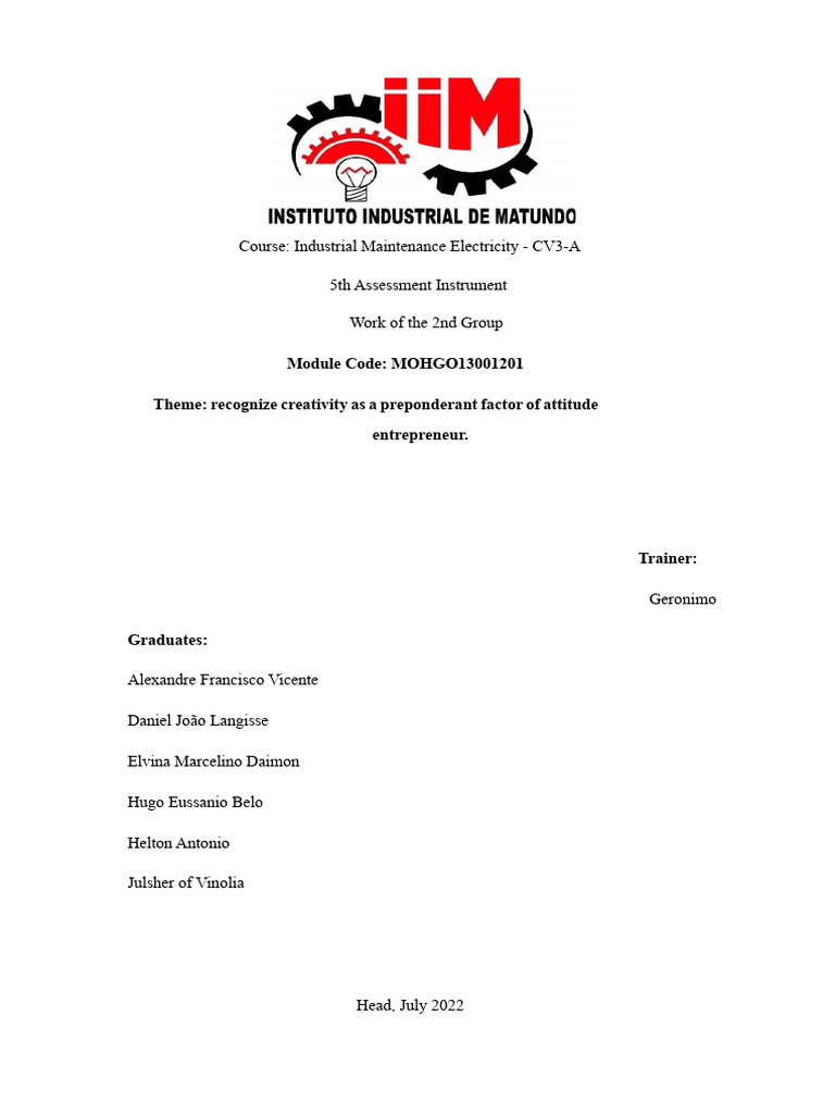 Recognizing Creativity As A Pre-Factor | PDF | Entrepreneurship ...
