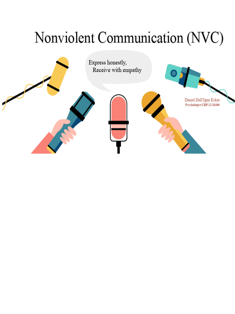 (SLIDES) Nonviolent Communication (NVC) - Daniel Ecker | PDF | Feeling | Behavioural Sciences