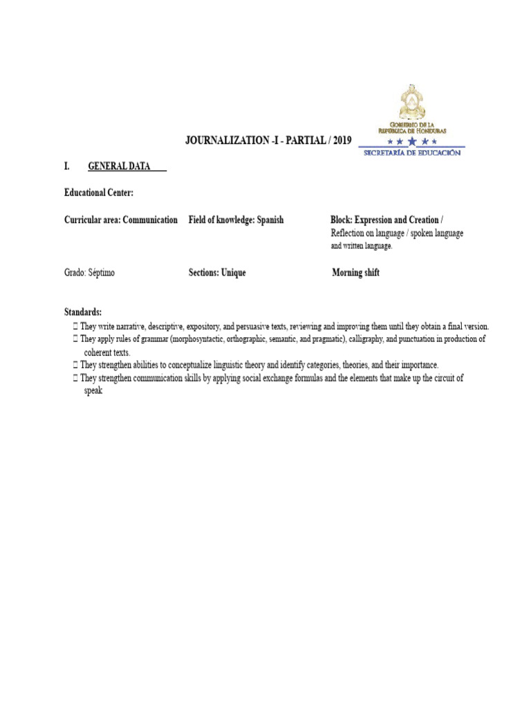 Journaling 7th Grade | PDF | Narrative | Linguistics