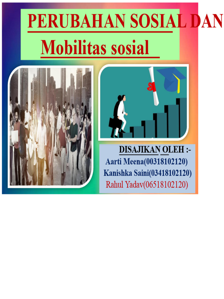Perubahan Sosial & Mobilitas Sosial | PDF