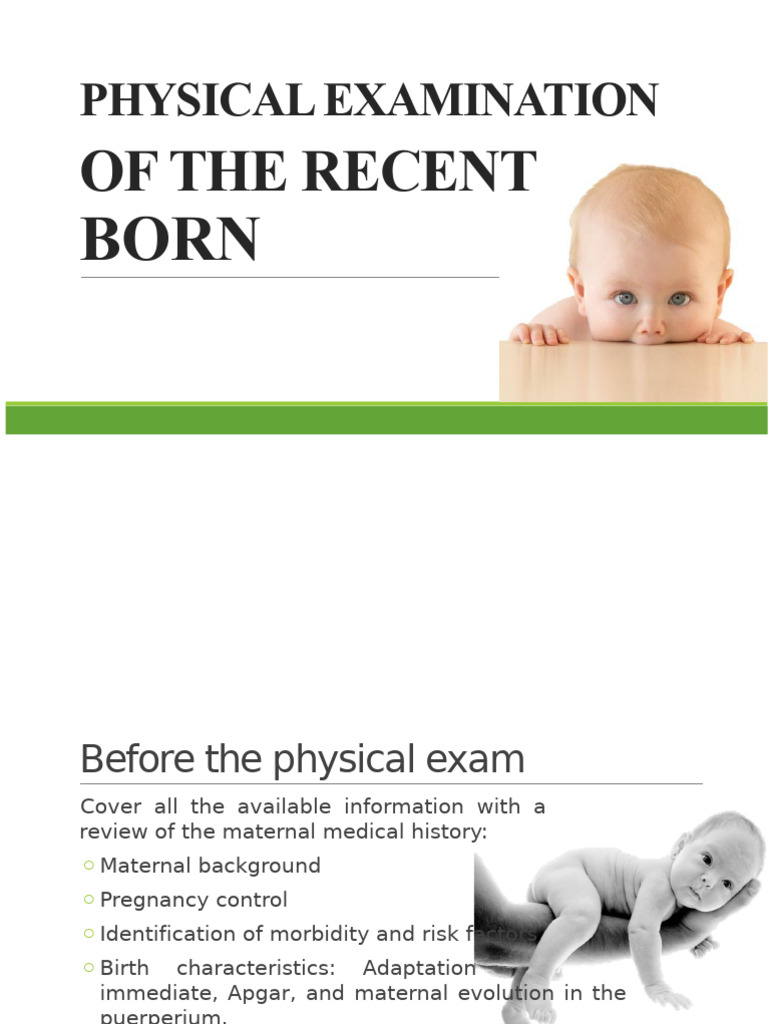 Physical Examination of The Newborn | PDF | Anatomical Terms Of Motion ...