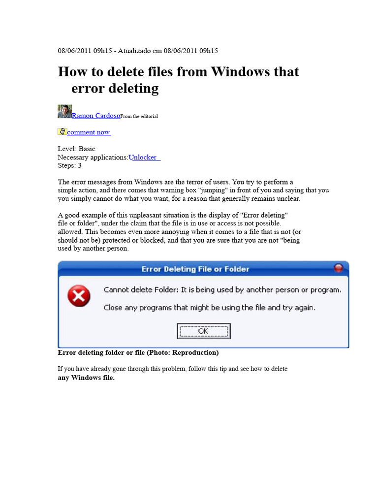 How to Delete File | PDF