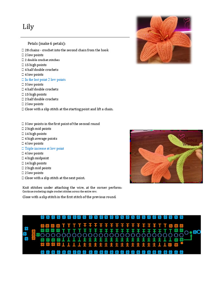 Crochet Lily Pattern | PDF