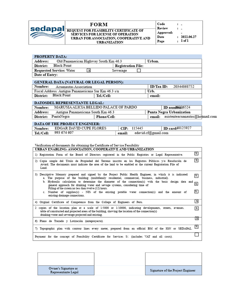 Application For Feasibility Certificate Associations | PDF