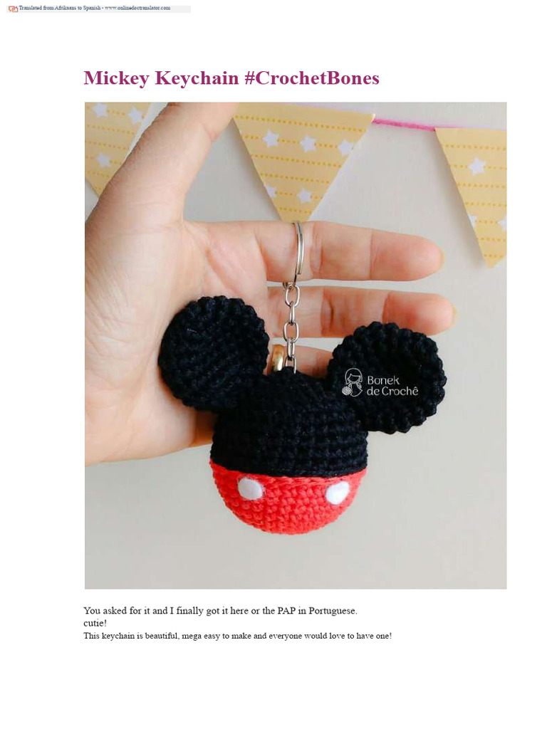 Mickey Keychain | PDF