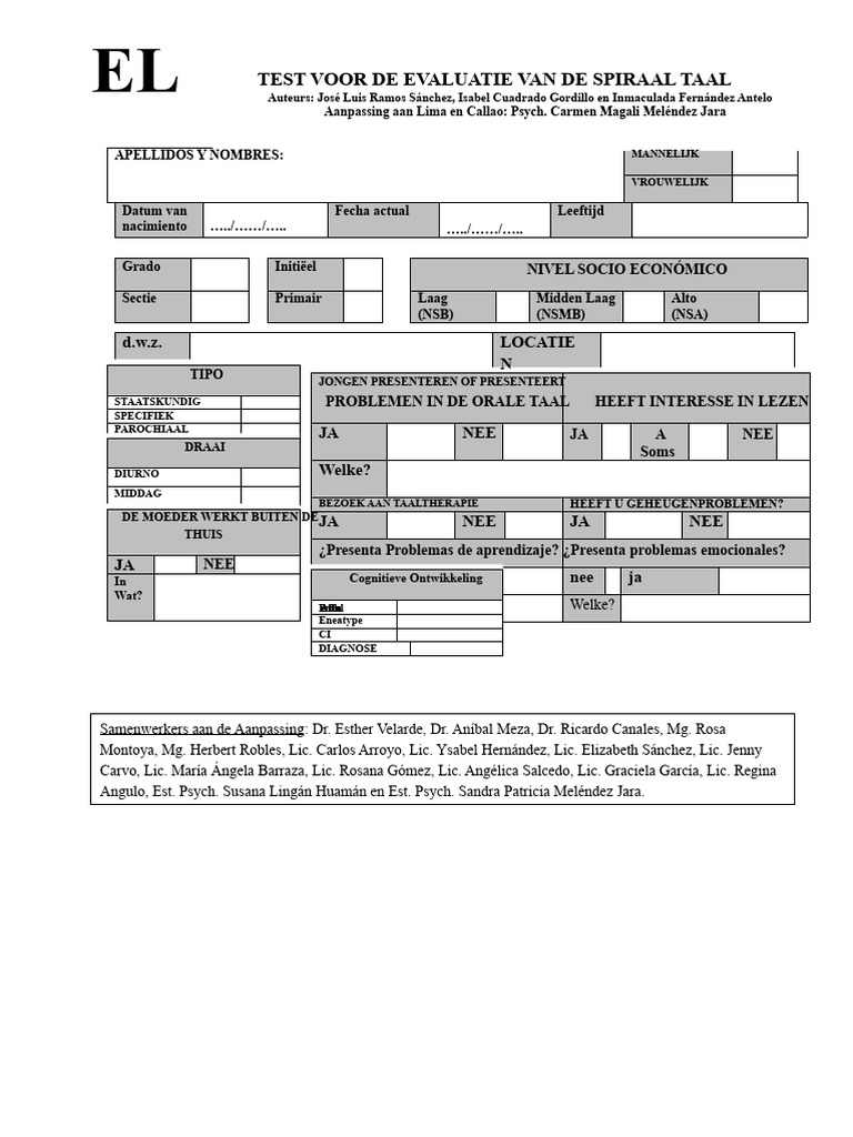 Protocool Elo - Aangepast | PDF
