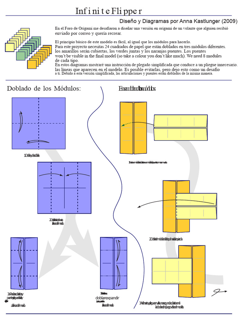 Flipador Infinito | PDF | Origami | Manualidades