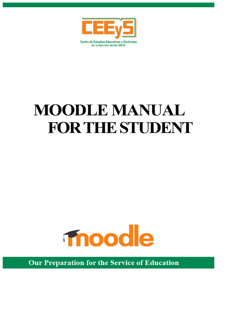 MOODLE MANUAL FOR STUDENTS | PDF | Distance Education | Educational Technology