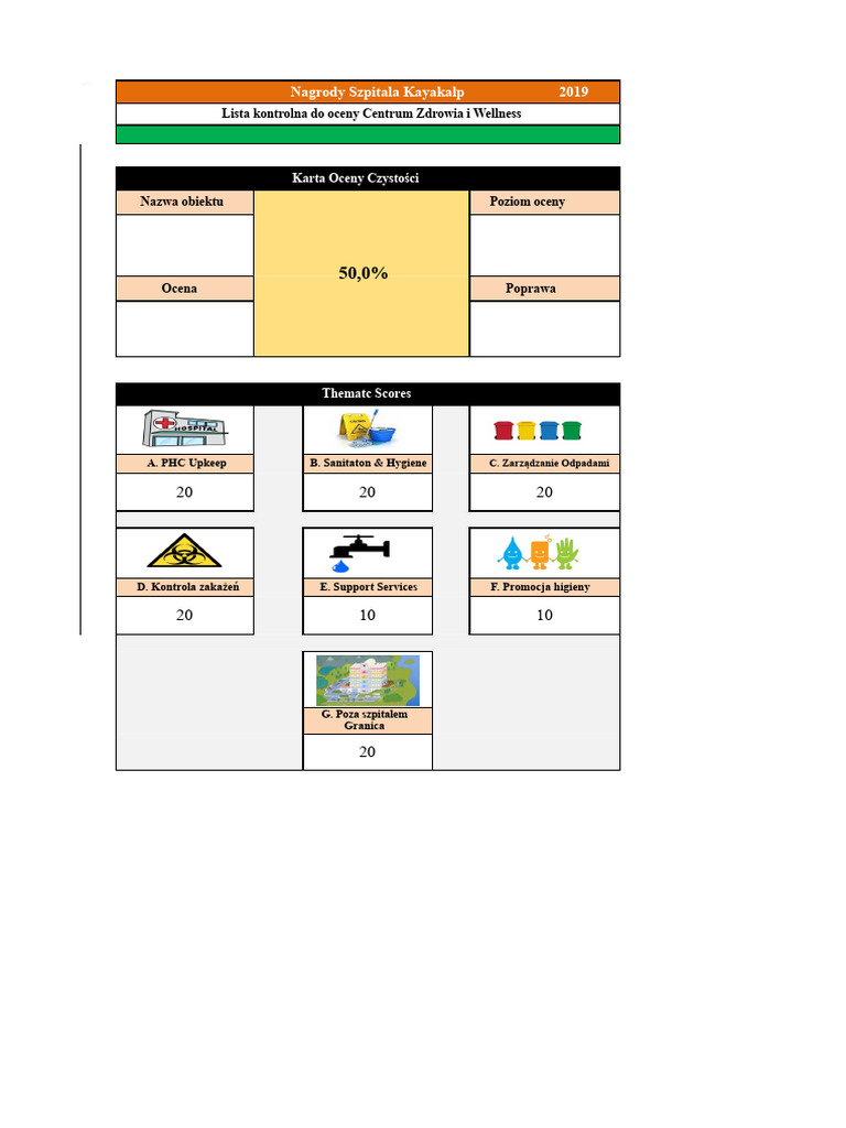 HWC Kayakalp Checklist - CZERWIEC HWC | PDF