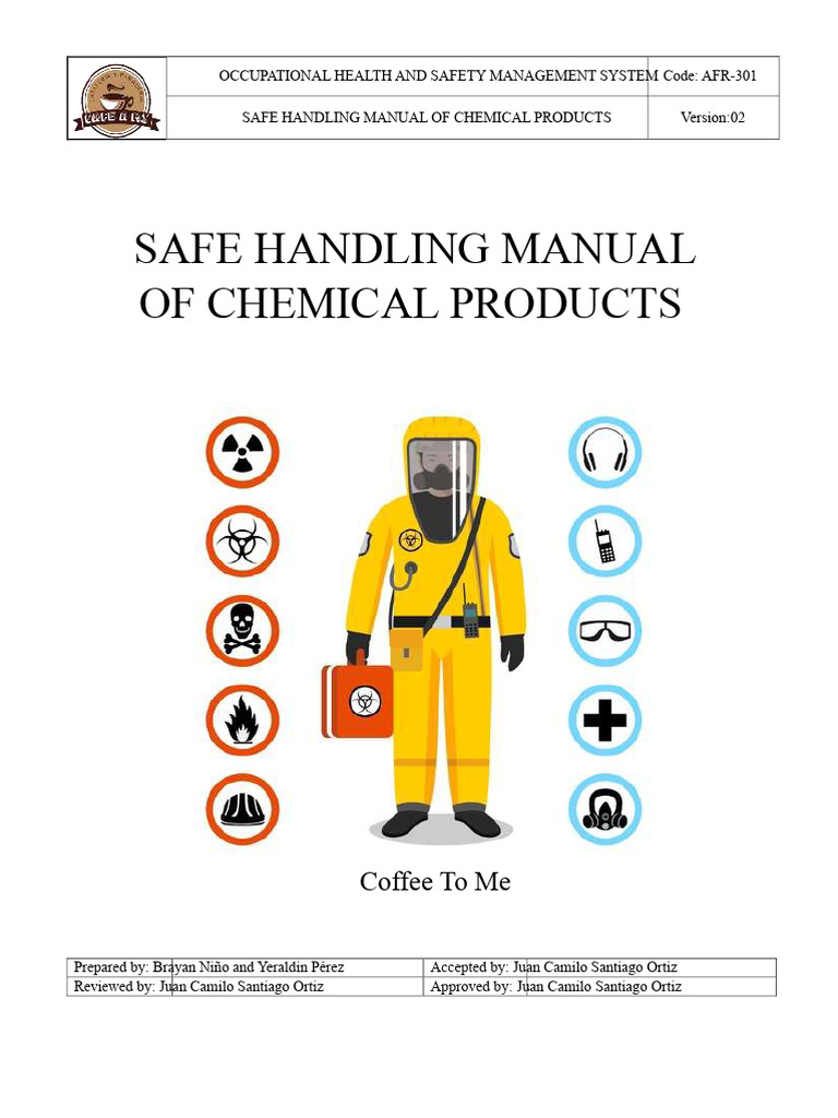 Chemical Safety Handling Manual | PDF | Occupational Safety And Health ...