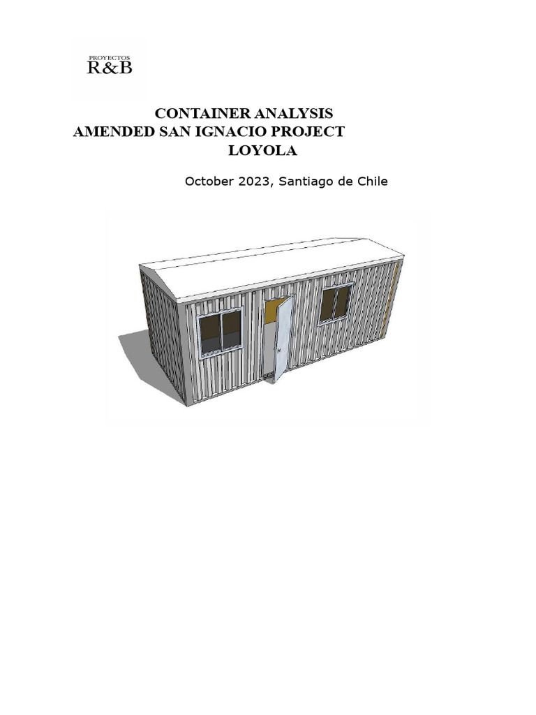 Maritime Container Analysis for Housing | PDF | Length | Area
