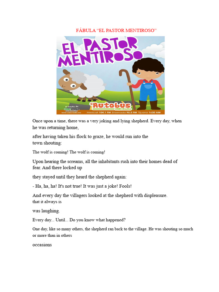 Reading Plan The Little Liar Shepherd | PDF