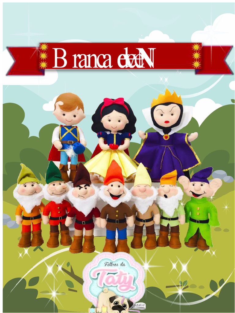 Snow White Felt Craft Workbook | PDF | Snow White | Shoe