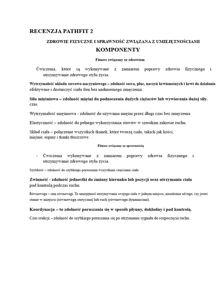 Recenzent Pathfit-2 | PDF