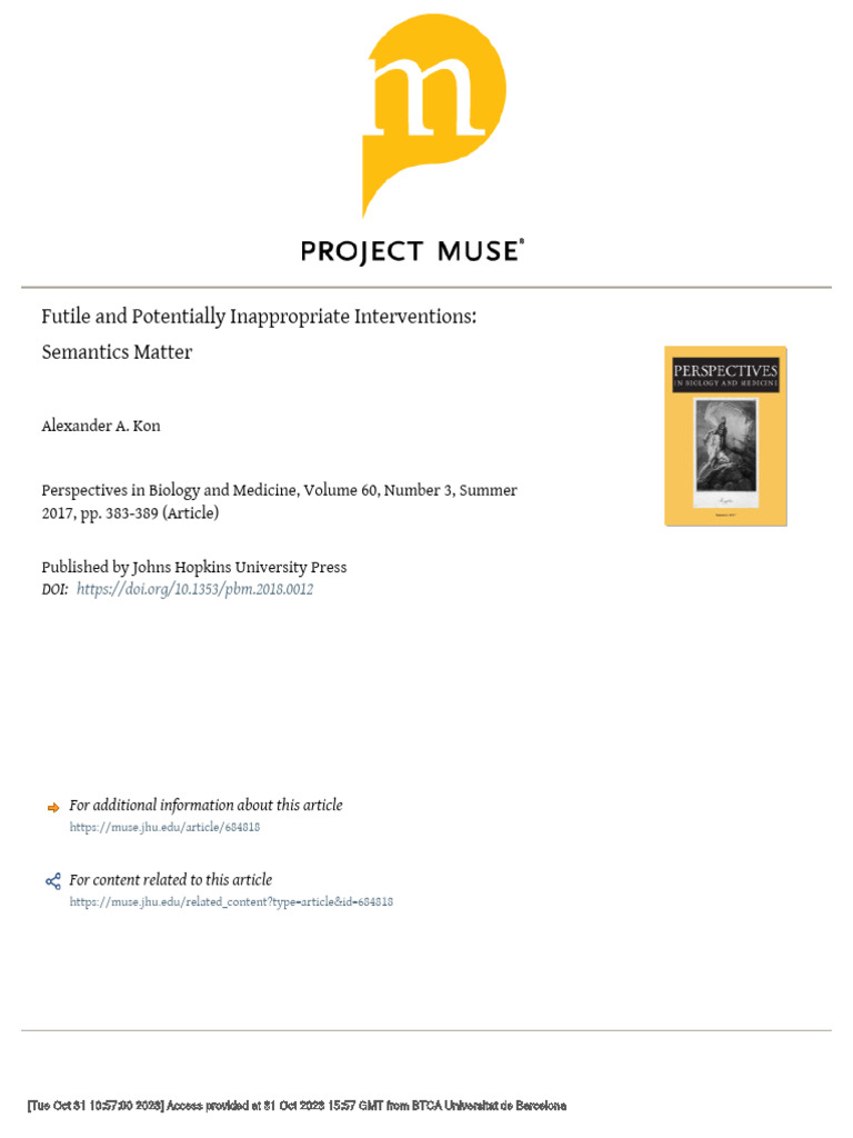 SCCM's 2016 Policy on Inappropriate Interventions | PDF | Bioethics ...