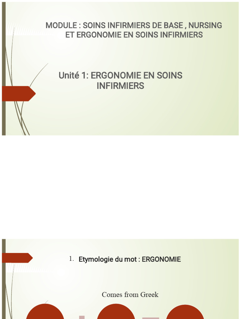 S1 Ergonomics in Nursing Care | PDF | Vertebra | Diseases And Disorders