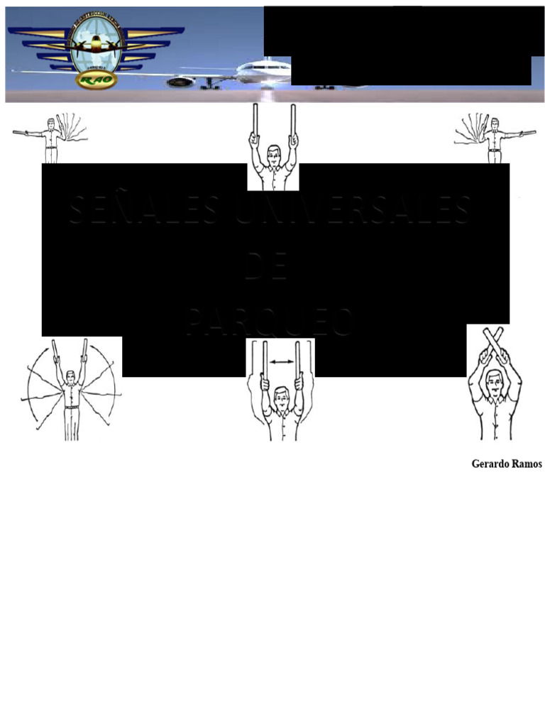 Ground Crew Hand Signals Guide | PDF | Arm | Aircraft