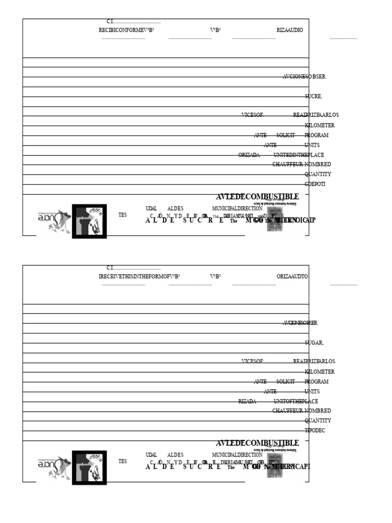 Fuel Voucher | PDF