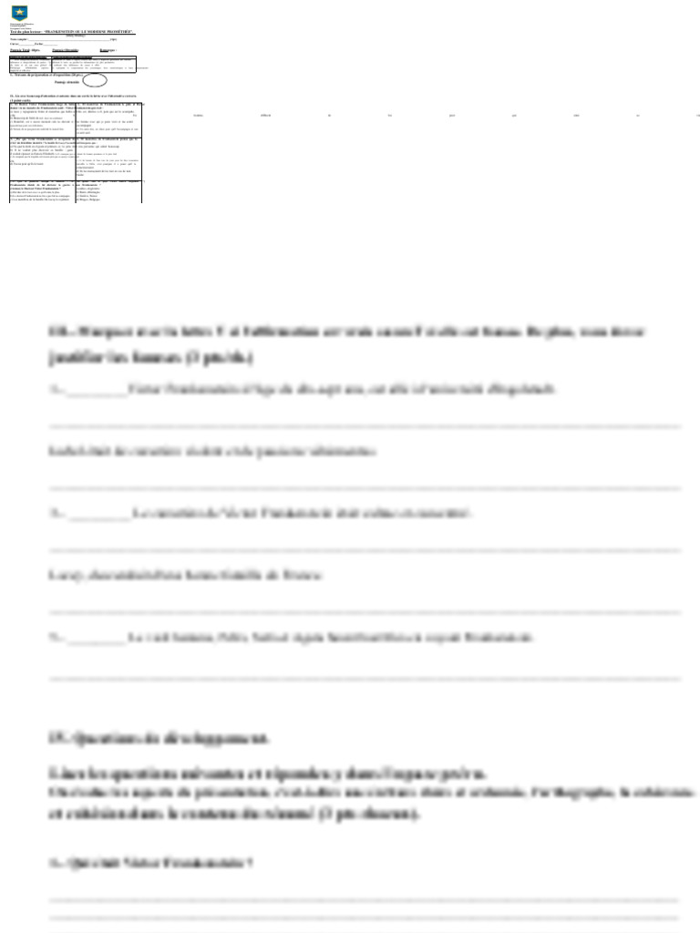 Test de lecture : Frankenstein de Mary Shelley | PDF | Frankenstein