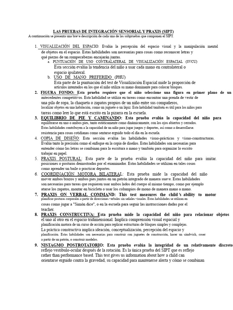 SIPT | PDF | Percepción