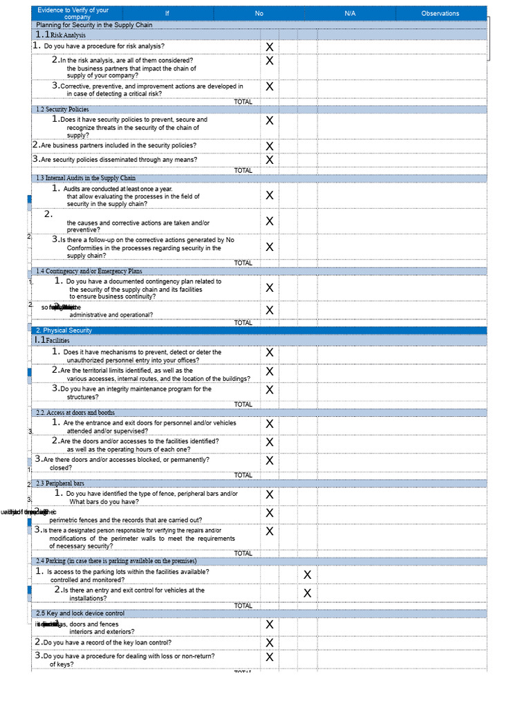Supply Chain Security Questionnaire For Business Partners | PDF ...