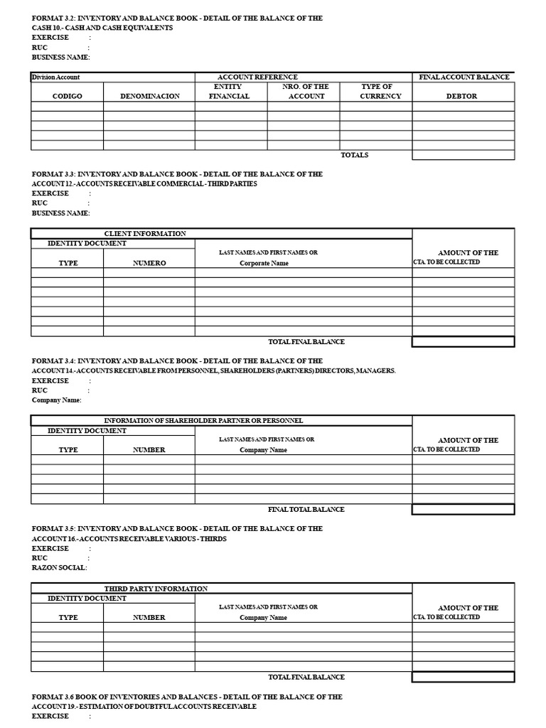 ANNEXES INVENTORY AND BALANCE SHEET.xlsx | PDF | Balance Sheet | Business