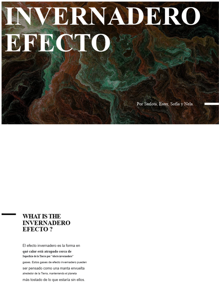 Presentación Sobre El Efecto Invernadero | PDF | Gases de efecto ...