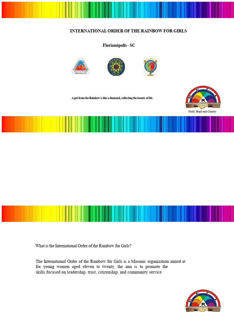 International Order of The Rainbow For Girls | PDF | Love | Spirituality